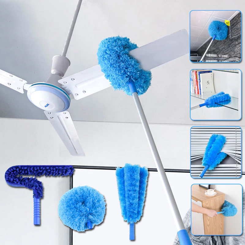 [24H Deliver] Ceiling Fan Duster Absorb Dust Save Strength Adjustable ...