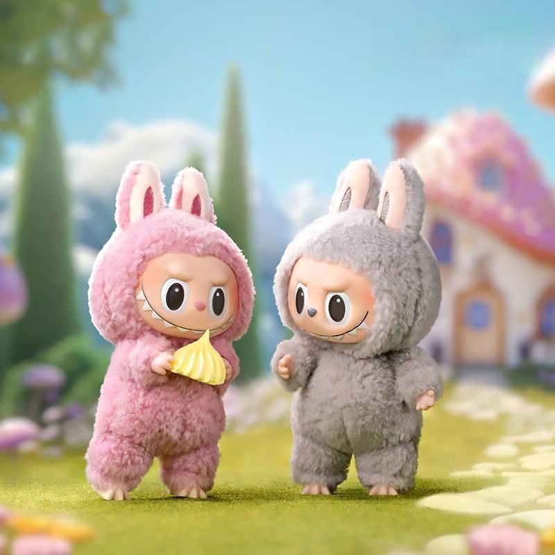 Bubble Mart Macaron I II Labubu Sit Sit Party Vinyl Plush Blind Box ...