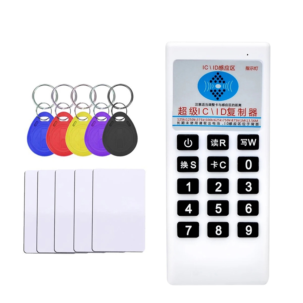 RFID 125Khz 13.56MHZ Copier Duplicator Cloner Handheld NFC IC Card ...