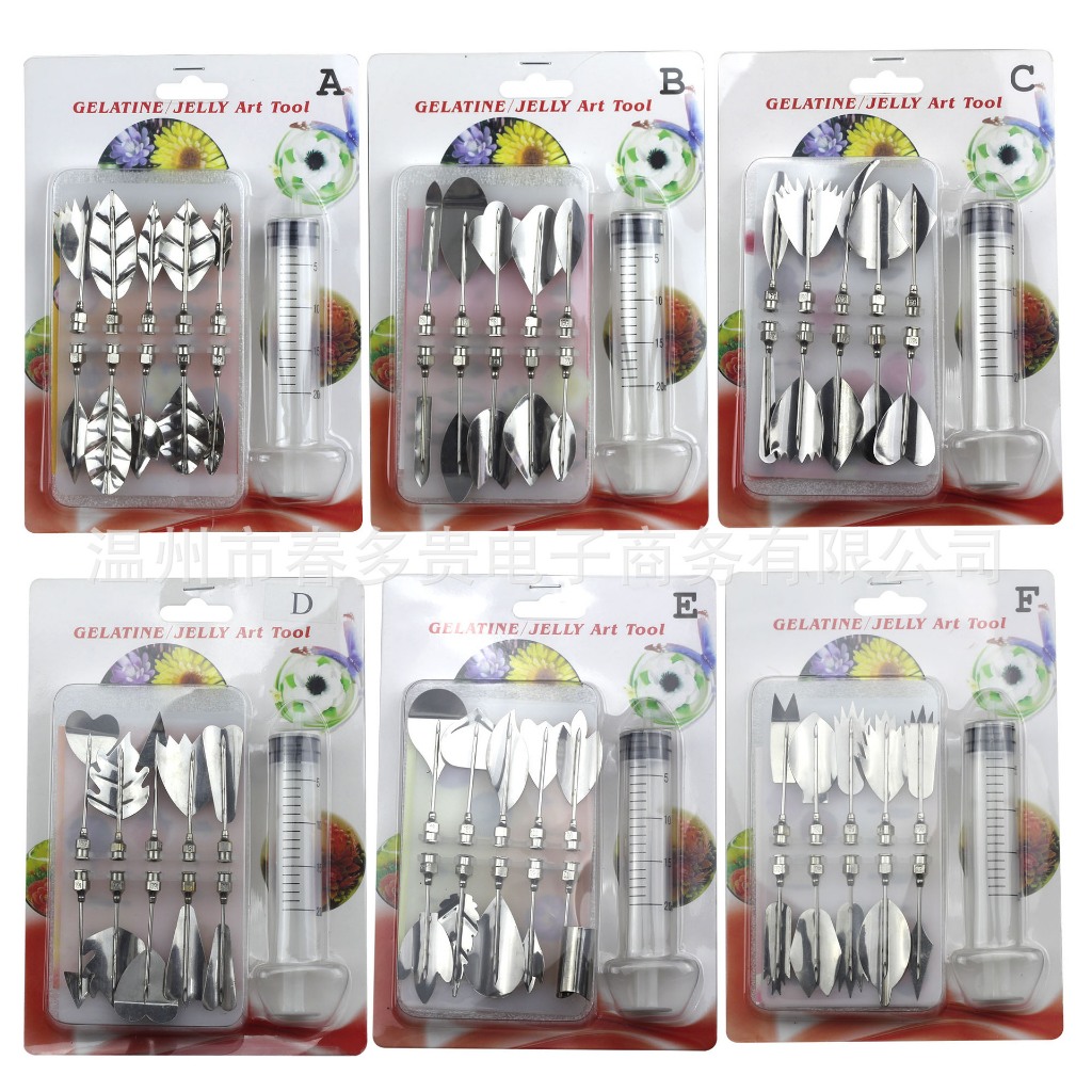 3D Pudding Nozzle set Jelly Flower Cake Jello Gelatin Art Tool With ...