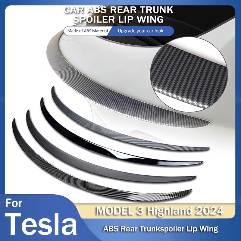 Spoiler For Tesla Model 3 Highland 2024 ABS Spoilers Wings Tesla Model ...