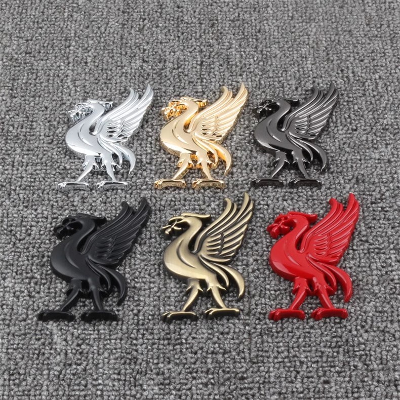 Red Army Liverpool Team Logo Liver Bird Metal Phoenix Car Sticker 3D ...