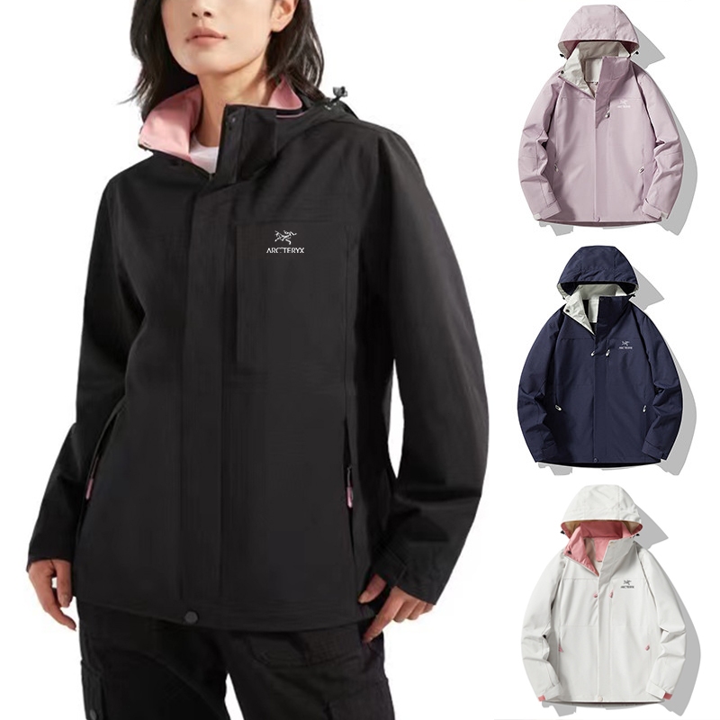 Women Outdoor Waterproof and Windproof Jacket, Couple's Autumn and ...