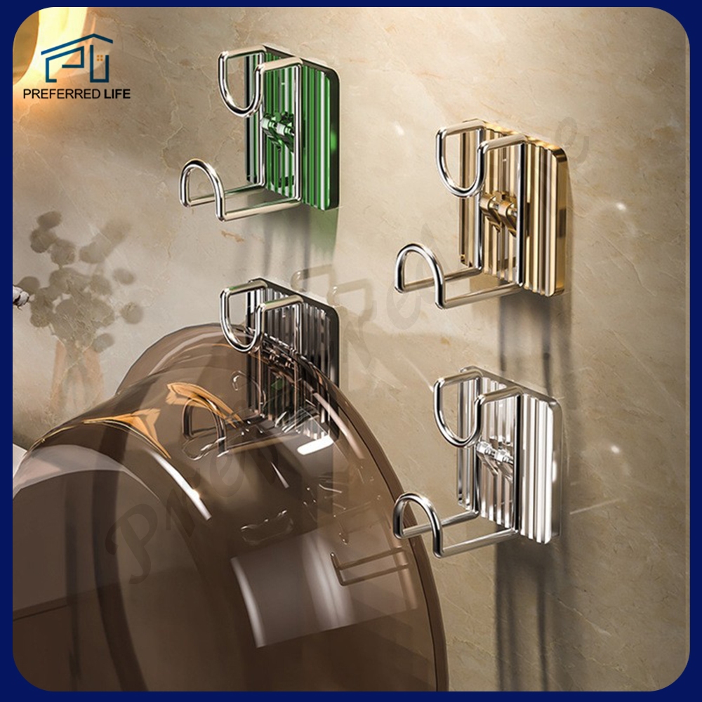 Stainless Steel Wash Basin Hook Rack Wall Mounted Bathroom Storage Rack ...