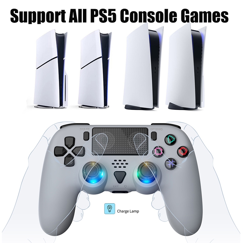 For PS5 PS5 Slim Console Wireless Controller W/ Turbo Dualsense Vibrate ...