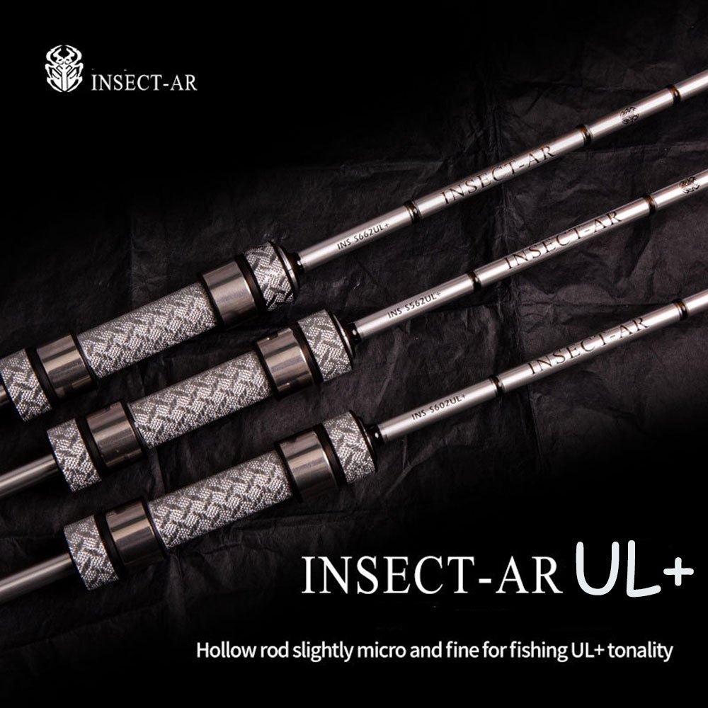 INSECT Fast Action UL Fishing Rod 1.5m/1.68m/1.8m/1.98m Full Hollow ...
