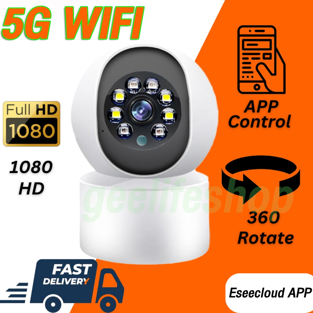 5G WiFi CCTV Camera home CCTV Camera Eseecloud APP | Shopee Singapore