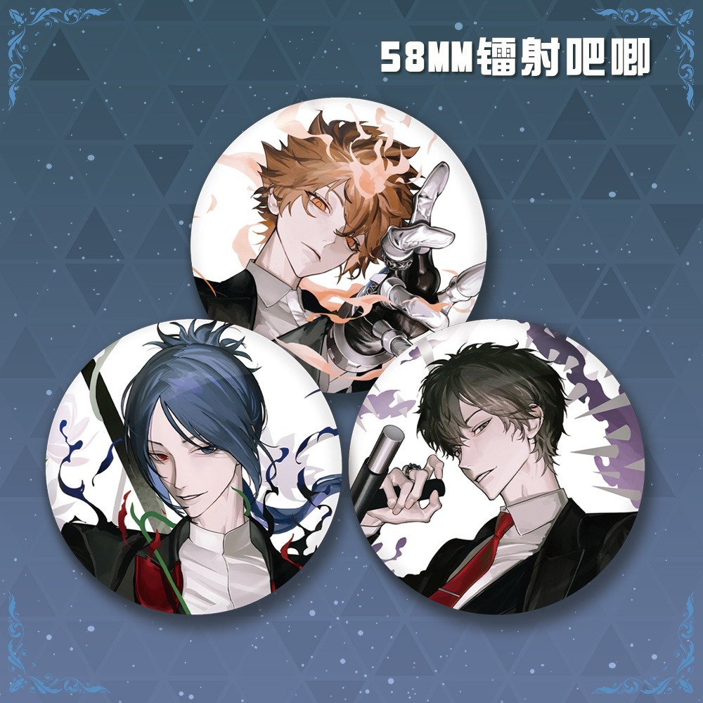Katekyo Hitman Reborn Tsunayoshi Hibari Kyoya Anime Badge Button Brooch ...