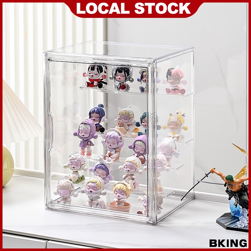Acrylic Popmart Display Box Figurine Display Case Transparent Storage ...