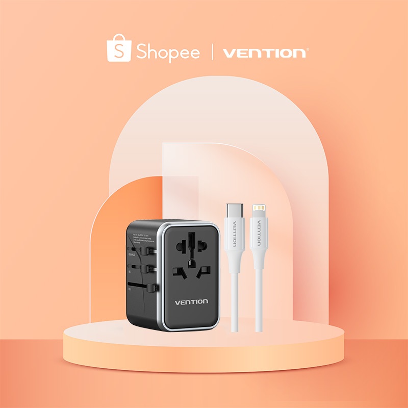 Shopee X Cybernetics Brand Box - Vention Charging Cable 20W Travel ...