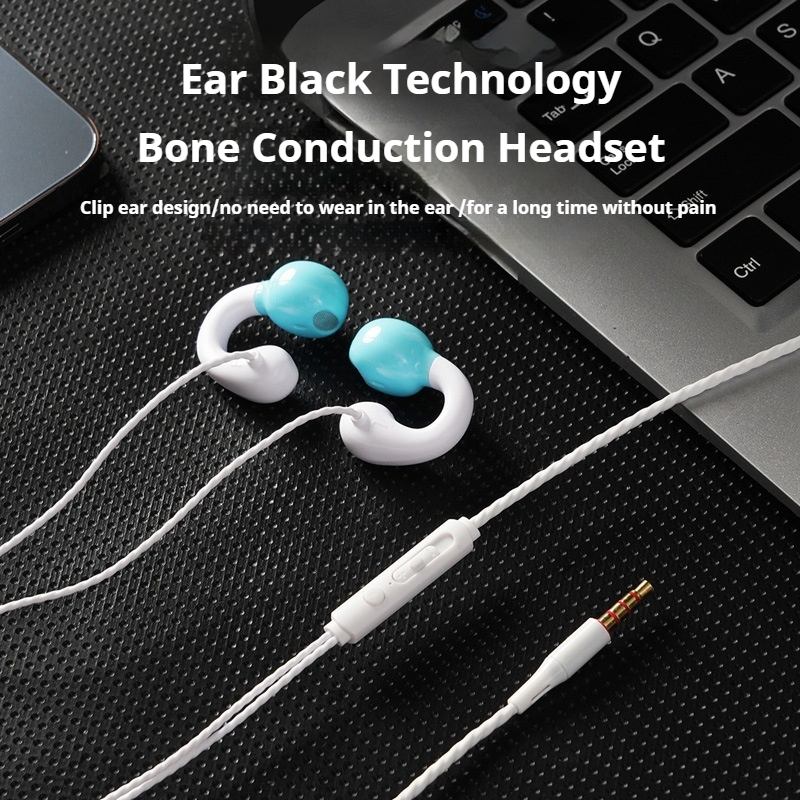 Newmsnr Bone Conduction Earphone HIFI Stereo Surround Sound No Delay ...