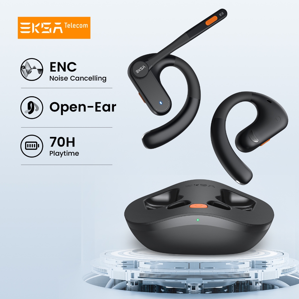EKSA S30 Open Ear Wireless Headphones Air Conduction Bluetooth Headset ...