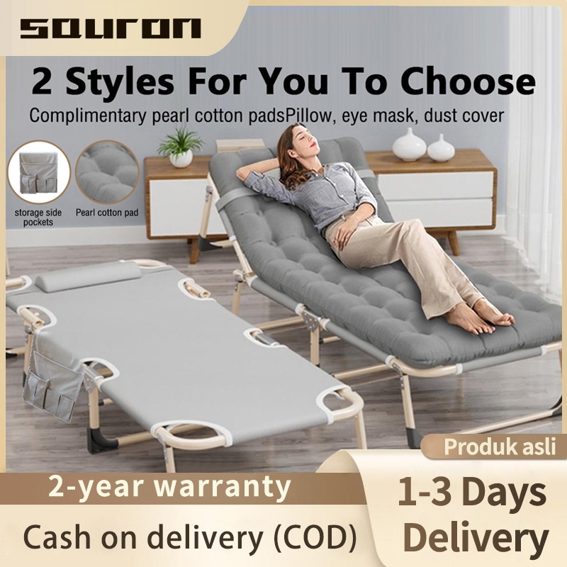 Folding bed sofa bed camping folding chair Portable office mobile bed ...