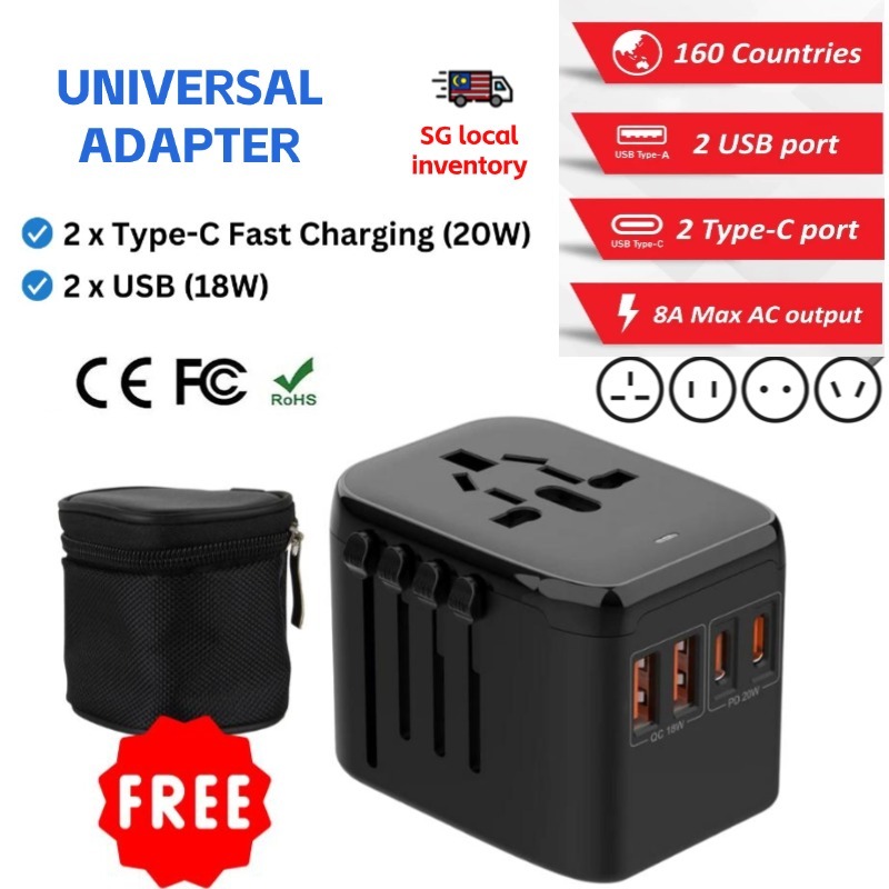 Universal Adapter Travel Adapter International China Plug Adapter ...