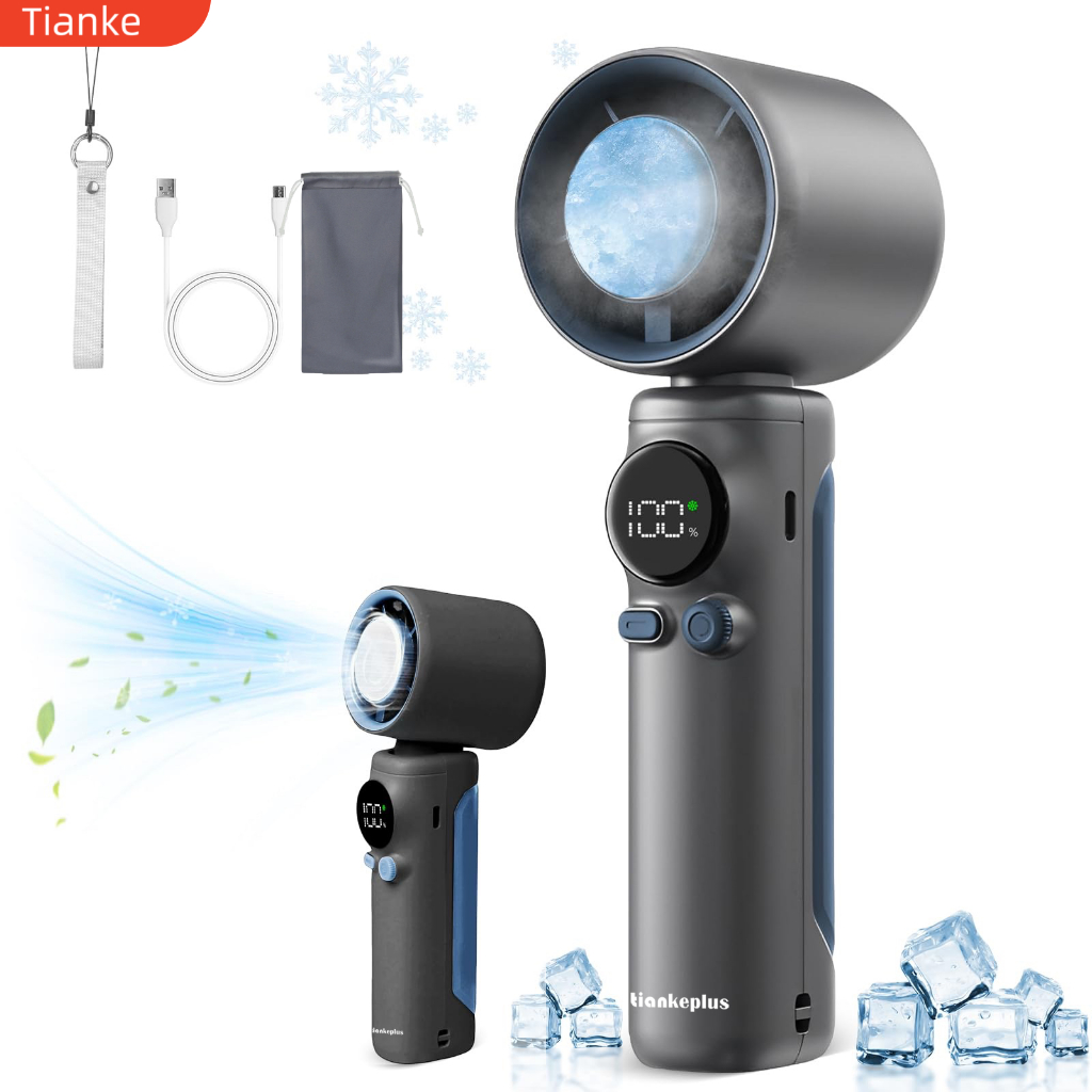 Portable high-speed handheld fan 2024 new model with cooling plate Fast ...