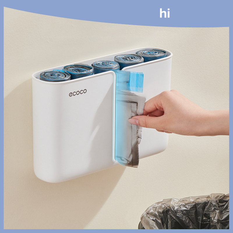 HI HOMES Kitchen Garbage Bag Storage Box Plastic Bag Storage Box Open ...