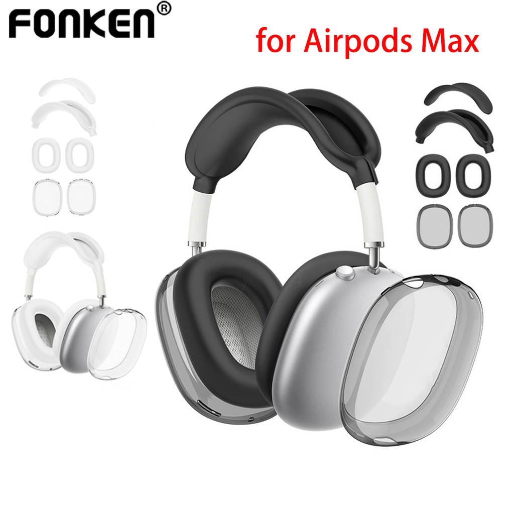 Fonken One Set Soft Silicone Cover AirPods Max Headset Protective Cover ...