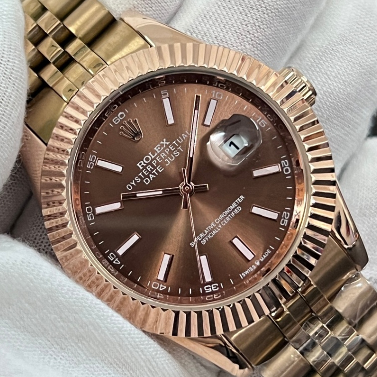 Rolex New Style Diary Type Series Wrist Watch Quartz Movement Frost ...