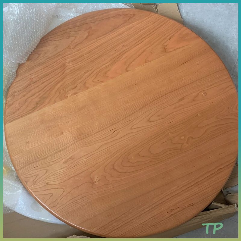 TP Custom Round Dining Table Panel Round table Panel Red Oak Cherrywood ...