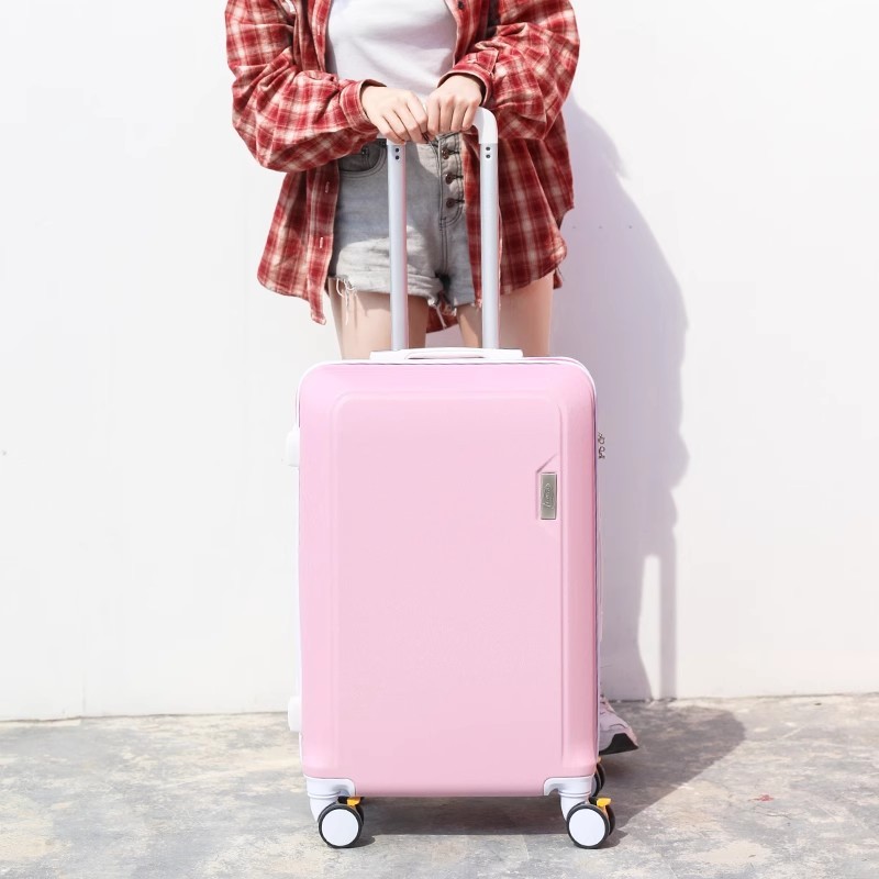 Ladies Luggage 20-Inch Storage Box Combination Lock 360°Wheel Trolley ...