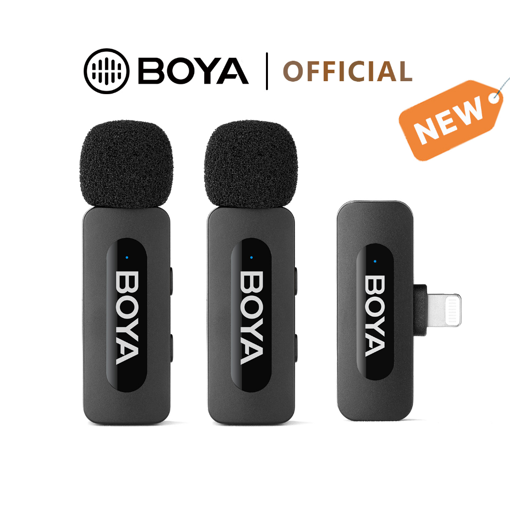 BOYA BY-V10/V20 Wireless Microphone Noise Cancelling Lavalier ...