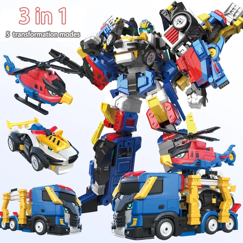MiniForce 3 in 1 Super Beastmaster Transformation Robot Bot Car Model ...