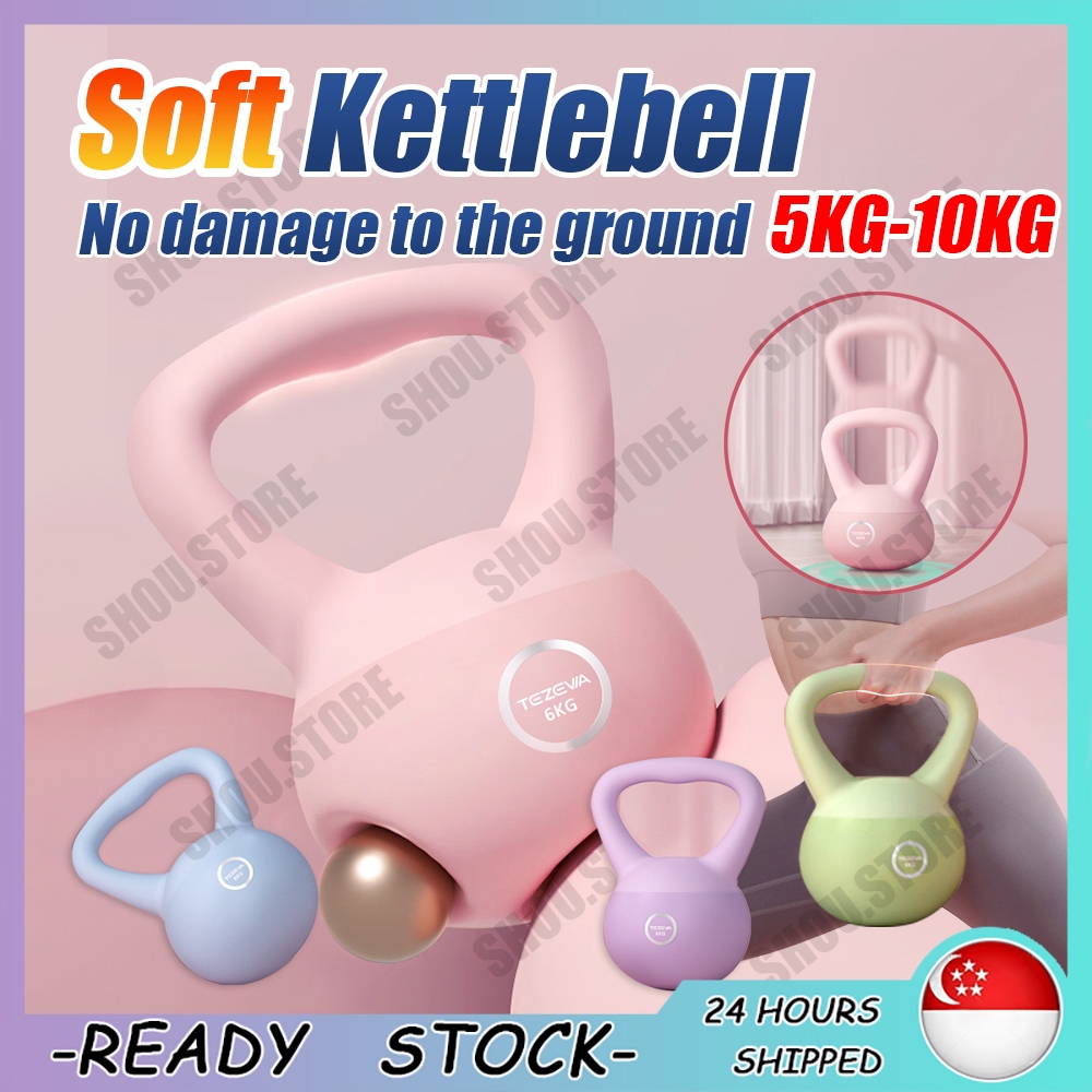【SG Stock】Soft Kettlebell 2.5kg-10kg Women Fitness Home Software ...