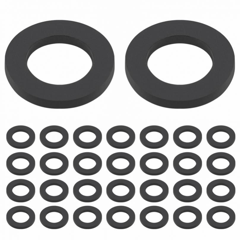 【XSA】1/2" 3/4" 1" Silicon Rubber Flat Gasket O-Ring Seal Washer Ring ...