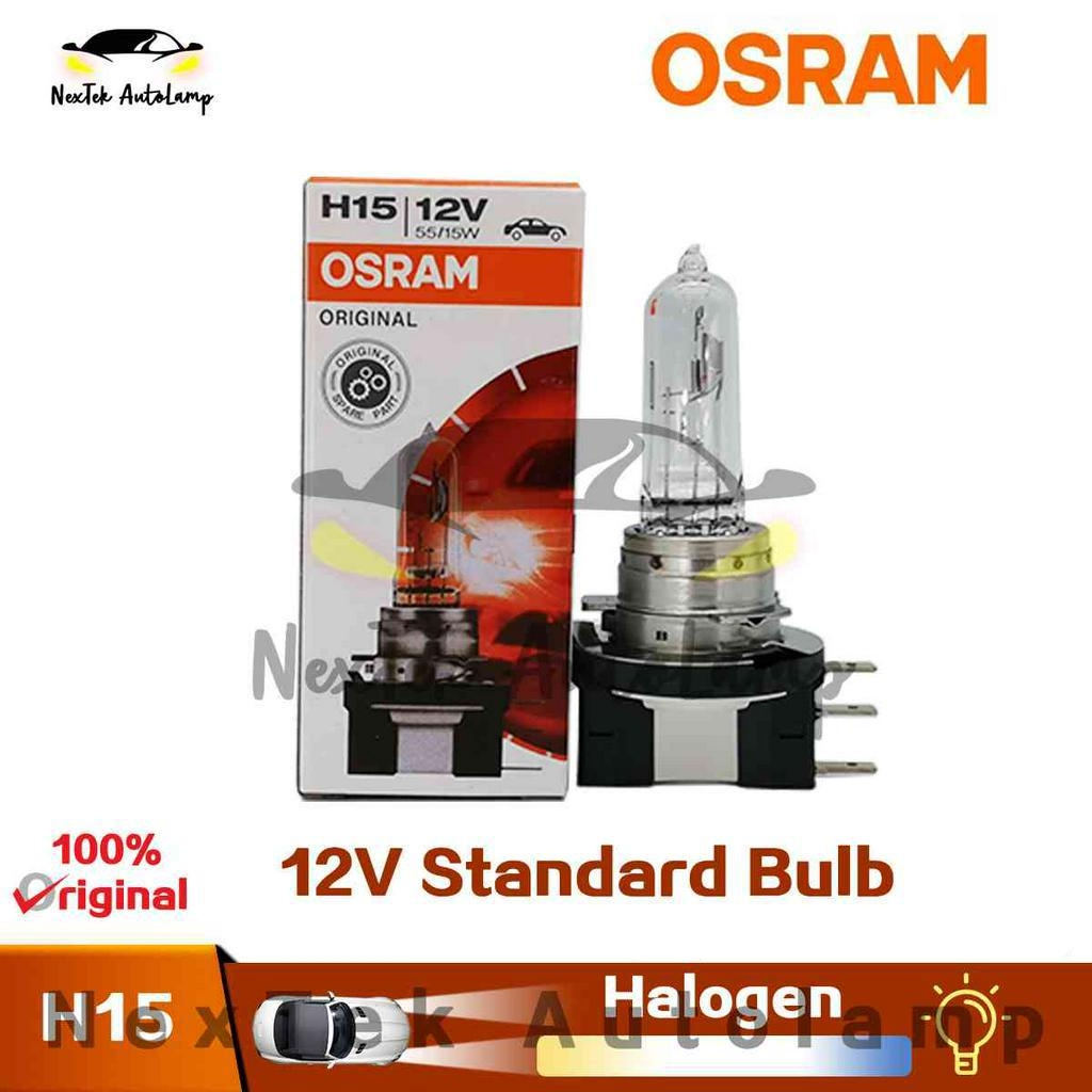 OSRAM Original H15 12V 15/55W 3200K Car Standard Halogen Headlight Bulb ...