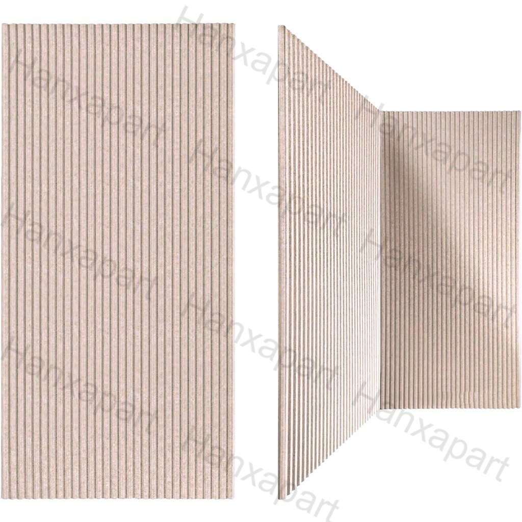 1pc (Self-Adhesive) Stripe Acoustic Foam Panel Soundproof Felt , Grille ...