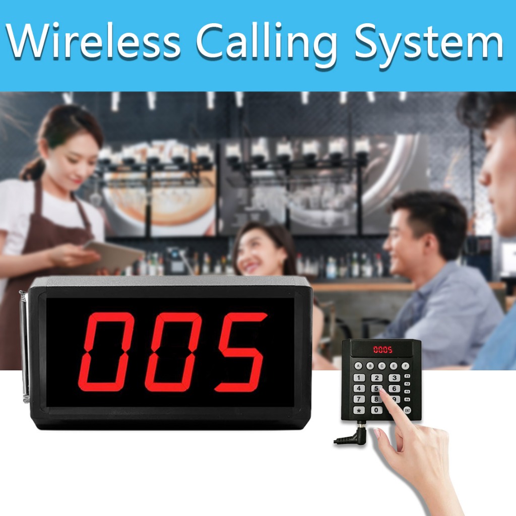Wireless Number Call System for Clinic Restaurant Hospital School Queue ...