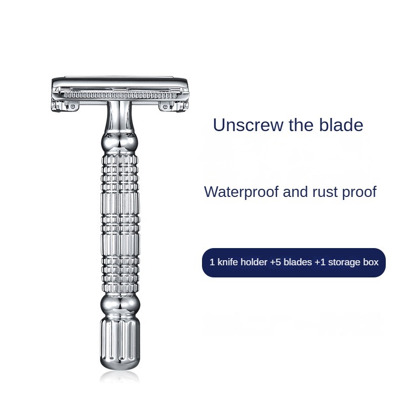 Baili Rotary Manual Shaver Old fashioned Double - sided Shaver Metal ...