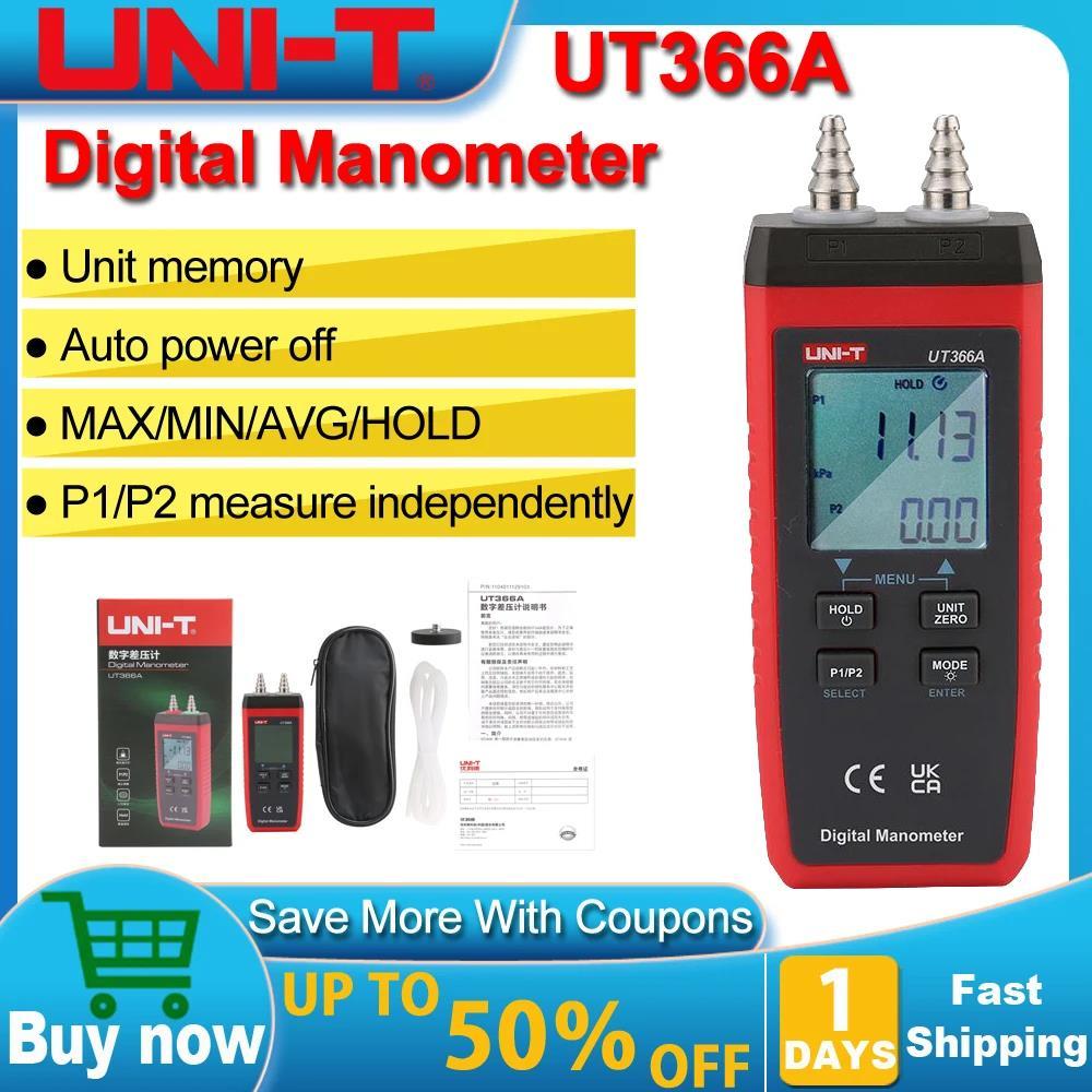 UNI-T UT366A Manometer Digital Surface Pressure Difference Measurement ...