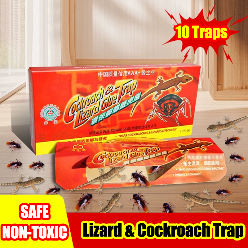 【🇸🇬𝗦𝗚 𝗦𝗧𝗢𝗖𝗞】Powerful Cockroach Trap Lizard Traps lizard killer Sticker ...