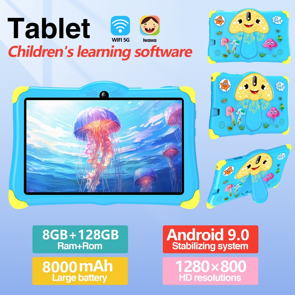 New Jellyfish Tablet 7.1inch Ultra-Clear Screen Learning Tablet Memory ...