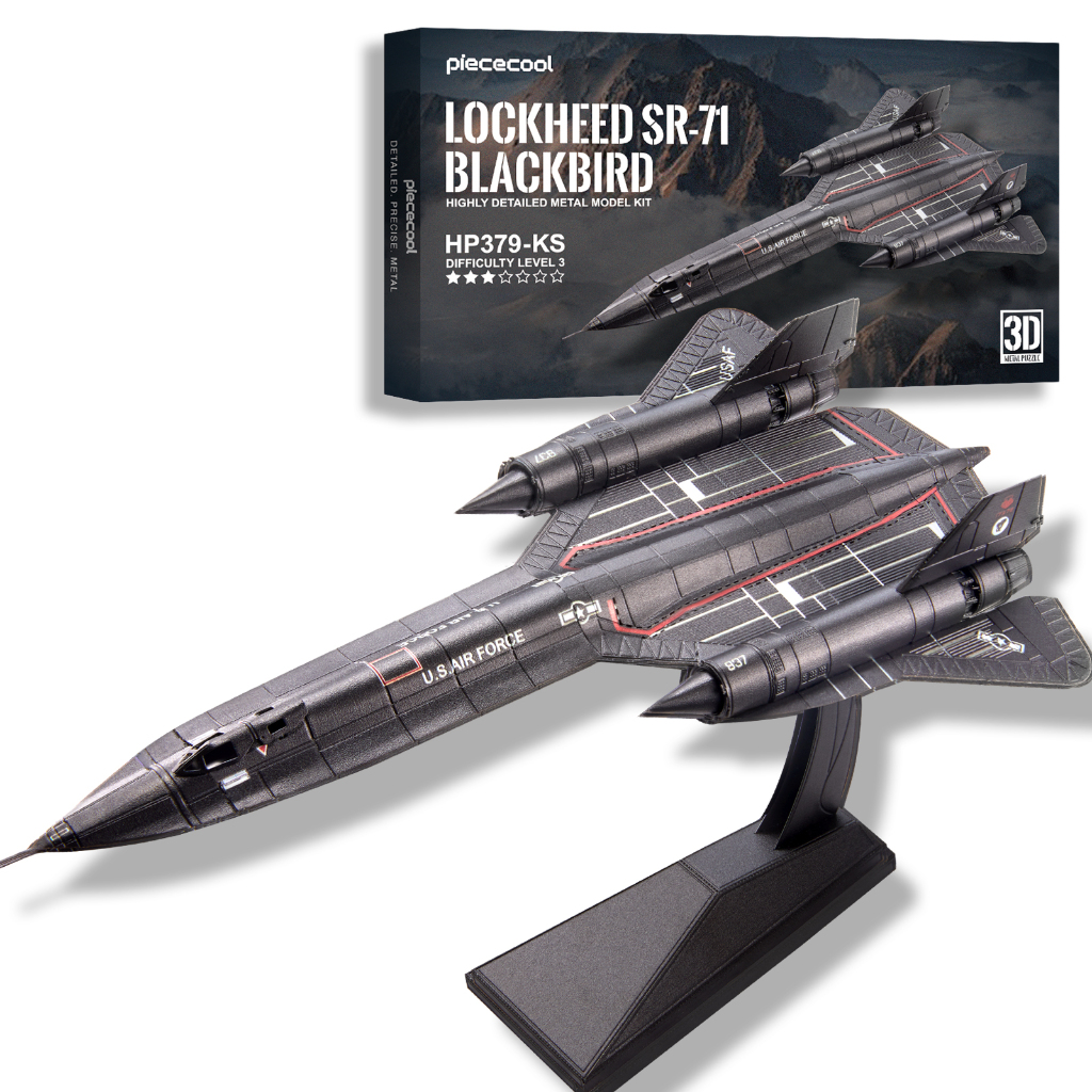 Piececool 3D Metal Model Kit for Adults, American SR-71 Blackbird ...