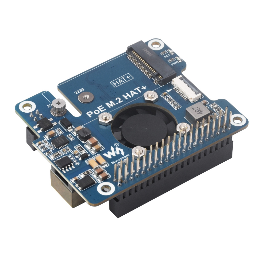 5V PI5 PoE HAT NVMe SSD Expansion Board for Raspberry Pi 5 Accessories ...