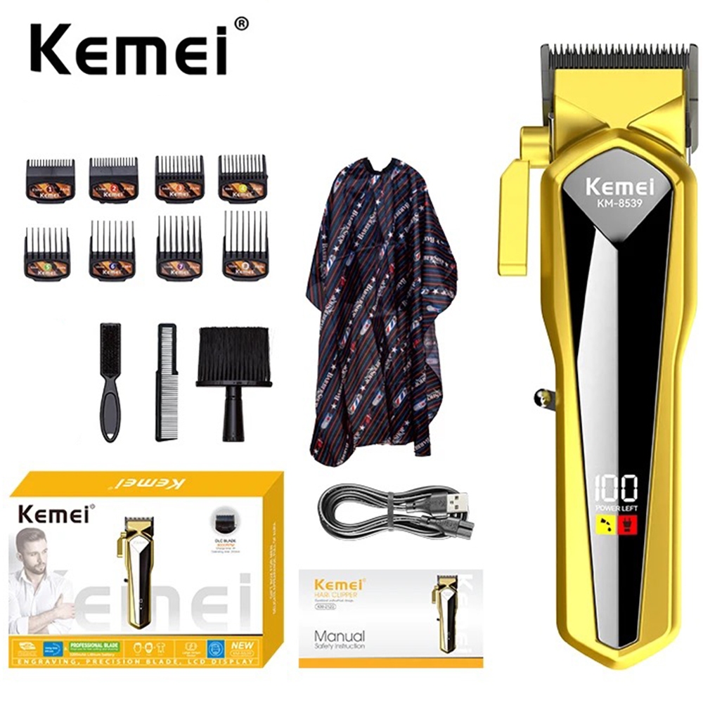 Kemei barber Hair Clippers Men Professional Cordless rechargeable hair ...