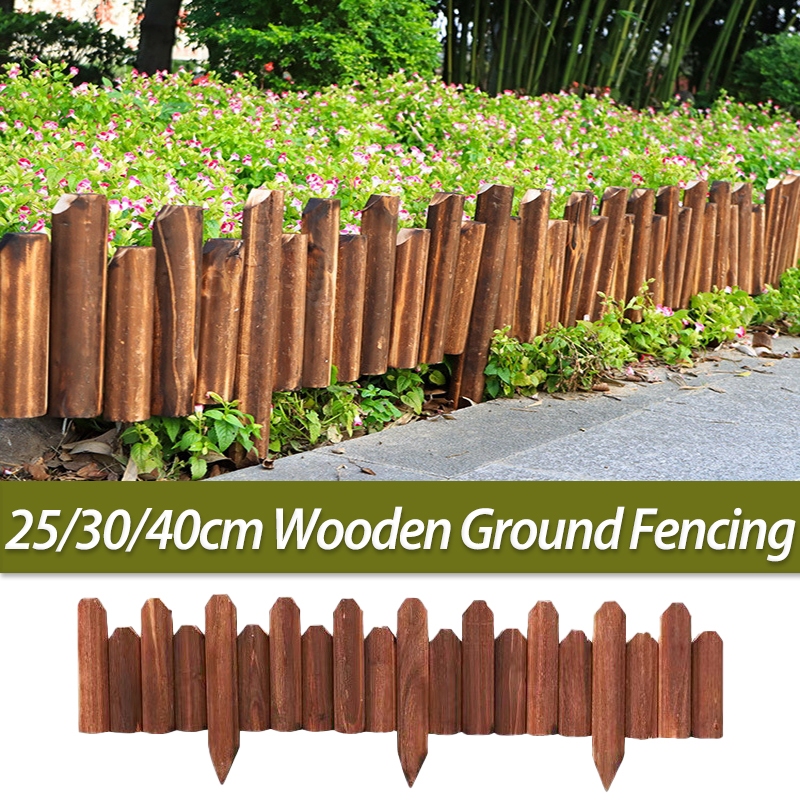 [SG Seller] Wooden Ground Fencing Garden Barrier Border Fencing ...