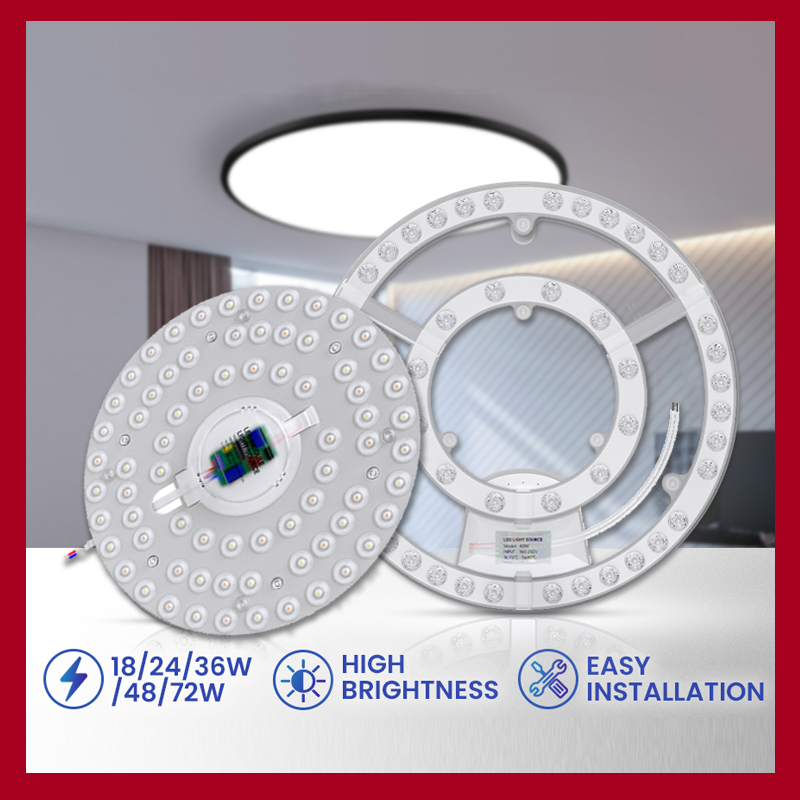 LED Ceiling Light Replacement Ligh Plate Magnet Magnetic LED | Shopee ...