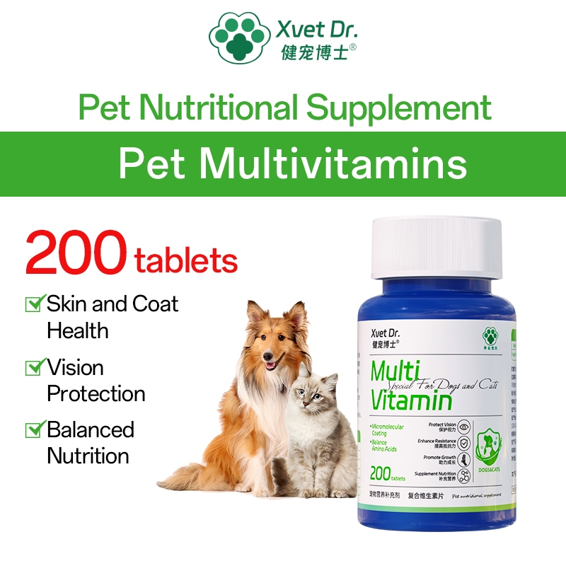 Xvet Dr 11 in 1 Pet Supplement Vitamin For Cats & Dogs Multi Vitamin ...