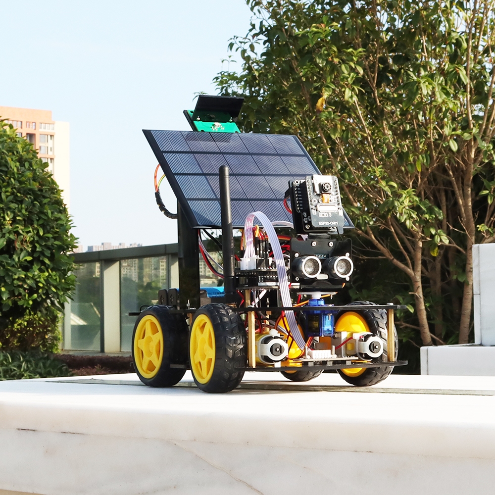 [Ready Stock] TSCINBUNY ESP32-CAM Smart Robot Car Kit For Arduino Solar Charging Robot Toy C/C++ ...