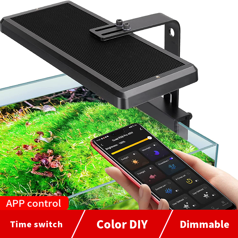 (local stock)38W Smart App LED Aquarium Light RGB Pro LEDs with Sunrise ...