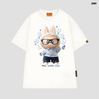 Labubu T-shirt HY KOREA Labubu Bear UNIVERSE 2503 , men's and women's ...