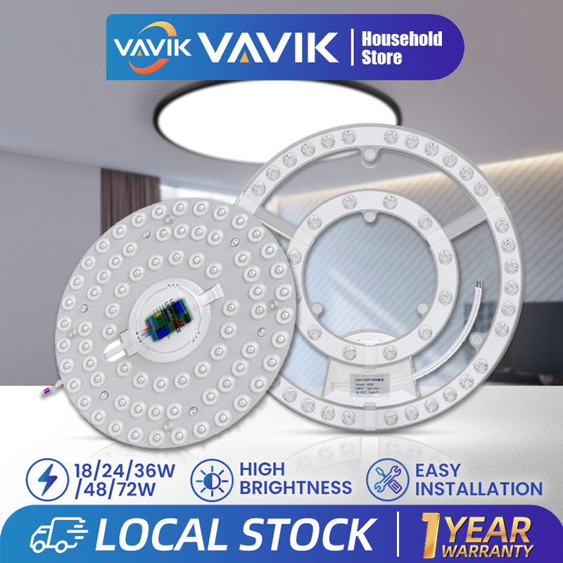 LED Ceiling Light Source 18W 24W 36W 48W 72 White/3 Color Light ...