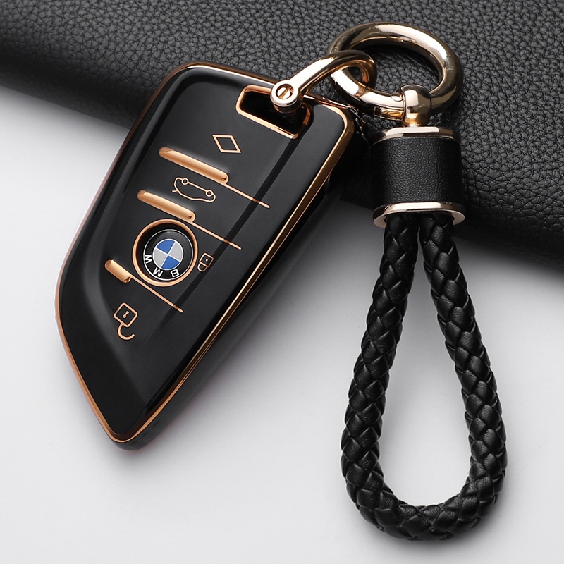 TPU Car Smart Key Case Cover Shell Fob For BMW X1 X3 X4 X5 X6 F15 F16 ...