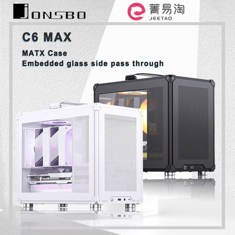 Jonsbo C6 MAX ITX/MATX Case for PC ITX Portable Mini Desktop Mesh Chassis Computer With Type-C ...