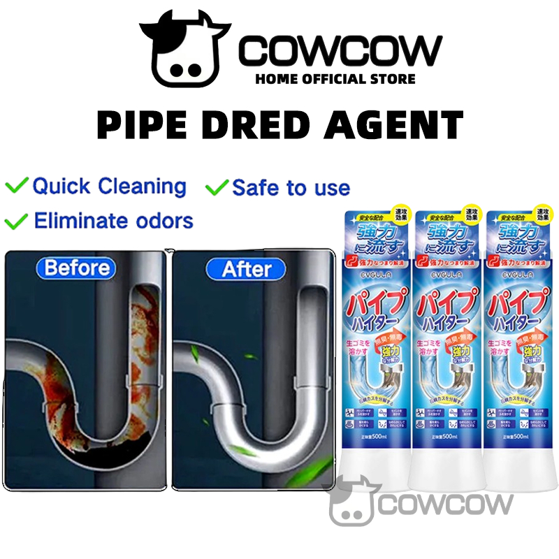 Japan Pipe Cleaner 500ML Drain Clog Remover Drain Cleaner Quickly Unclog Pipes Eliminate Odors ...