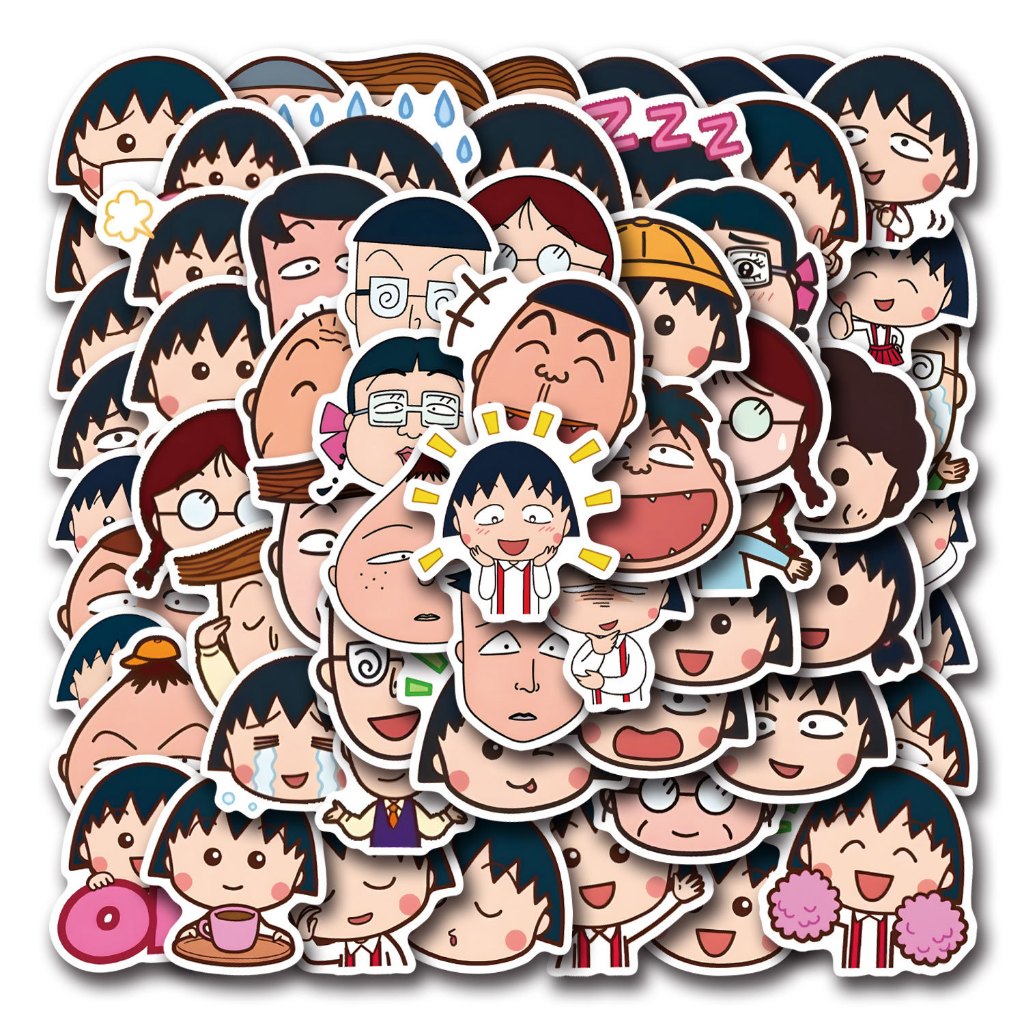 60 pcs Japan Anime Chibi Maruko Chan Waterproof Stickers | Shopee Singapore