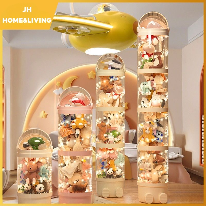 Pvc Plush Doll Storage Box Doll Storage Bucket Toy Storage Box Children ...